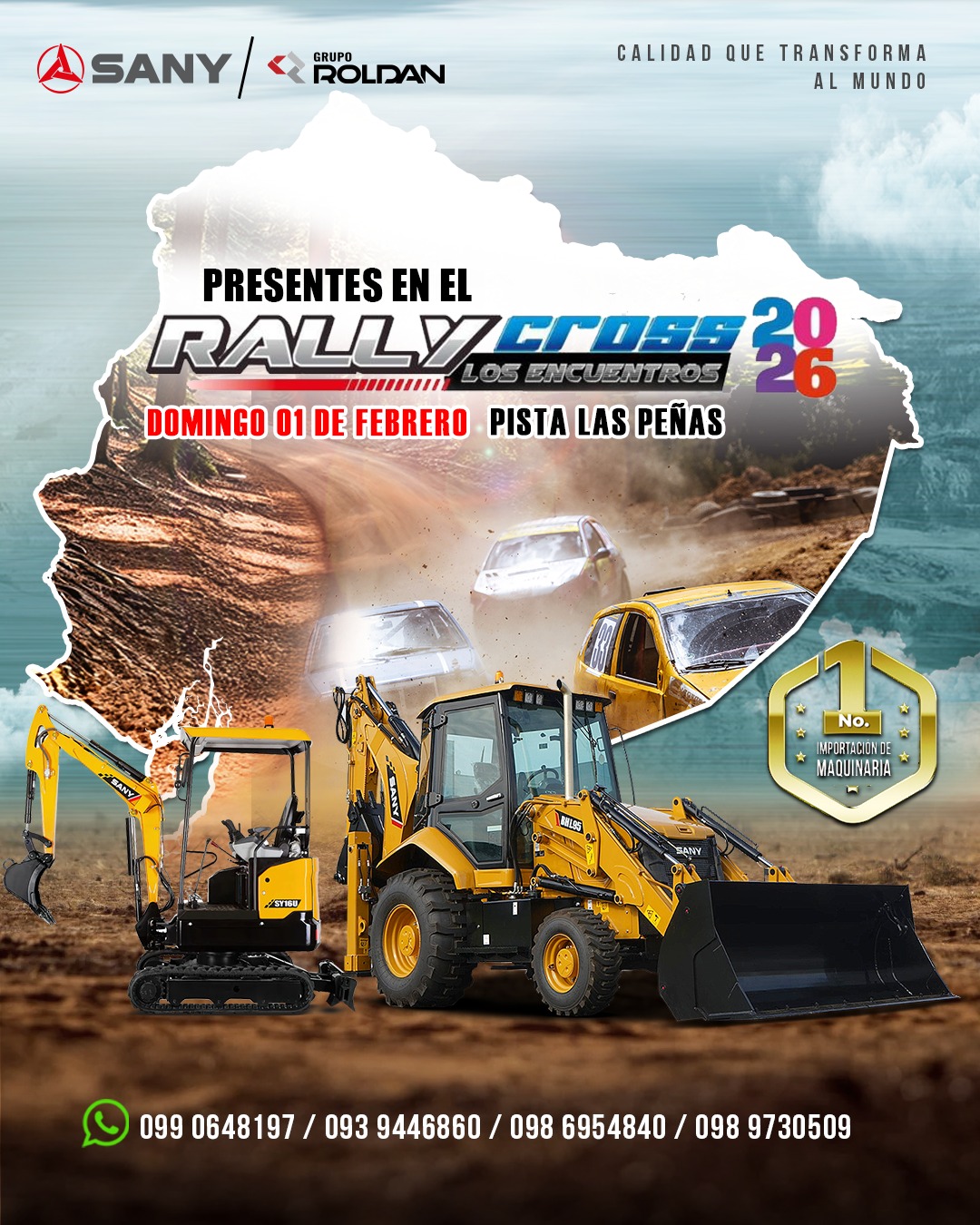SANY hiện diện tại RallyCross Los Encuentros 2026 Ecuador